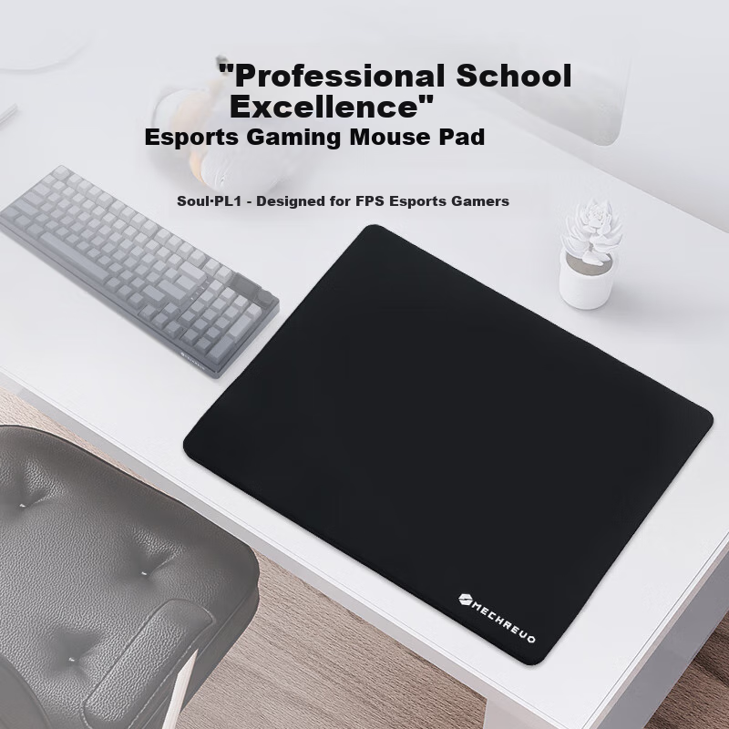 MECHREVO Soul·PL1 Gaming Mouse Pad Smooth Surface Mouse Pad PORON Bottom Gel FPS Gaming Desk Pad Large Size Mouse Pad CSGO Fearless Contract LOL Style Zero Mouse Pad