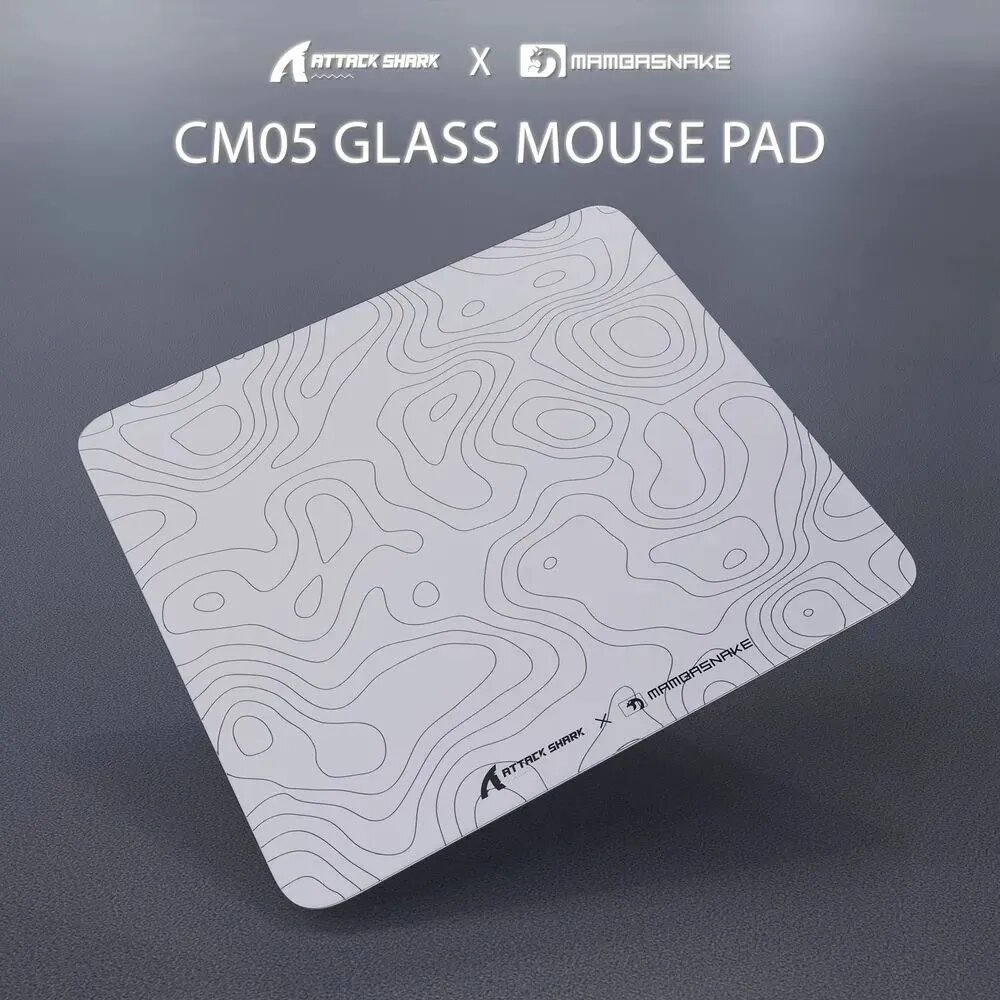 JuTongGuoJi CM05 Glass Mouse Pad Белый коврик для мышки 450*400 мм