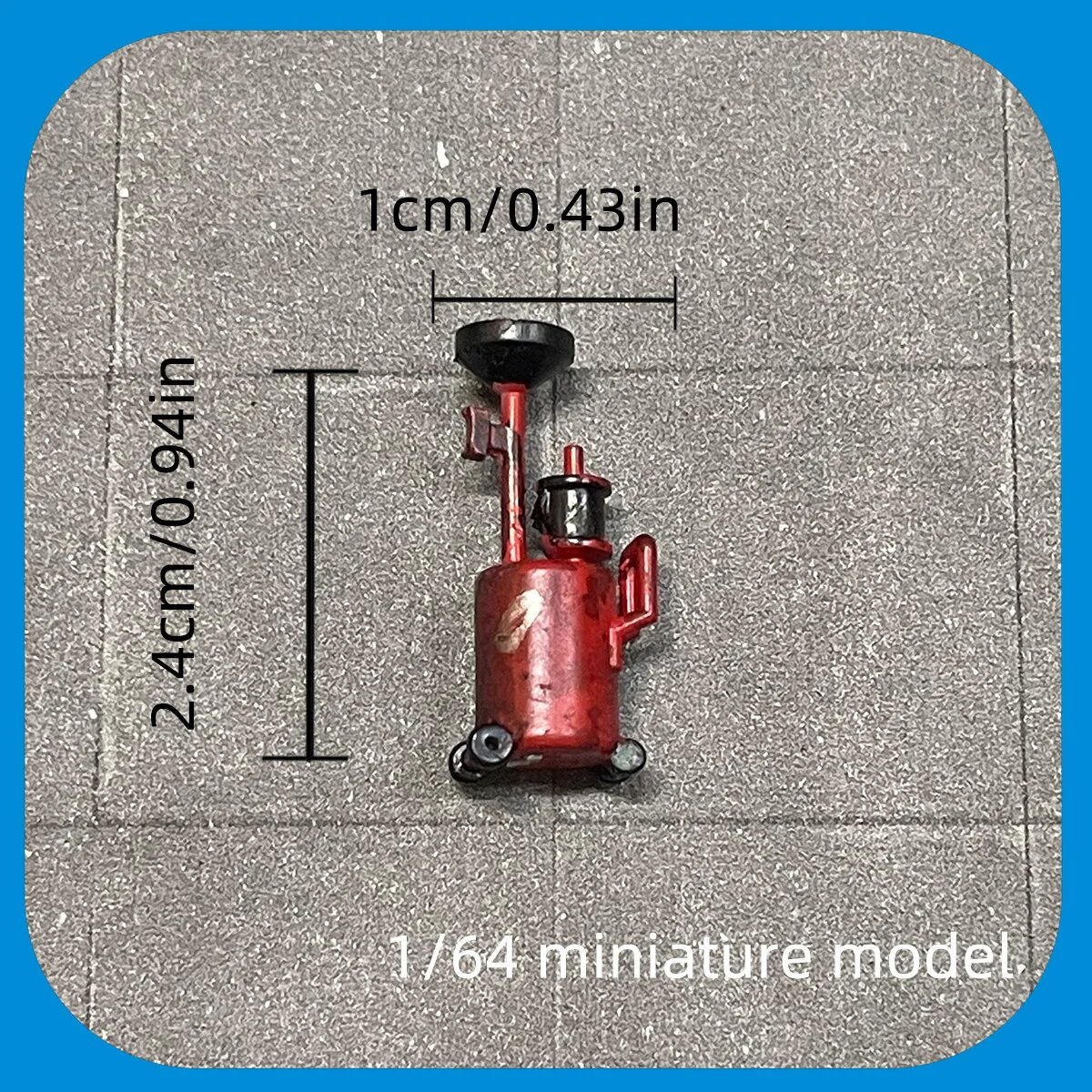 Масштабная модель мастерской 1:64 Красный, Red