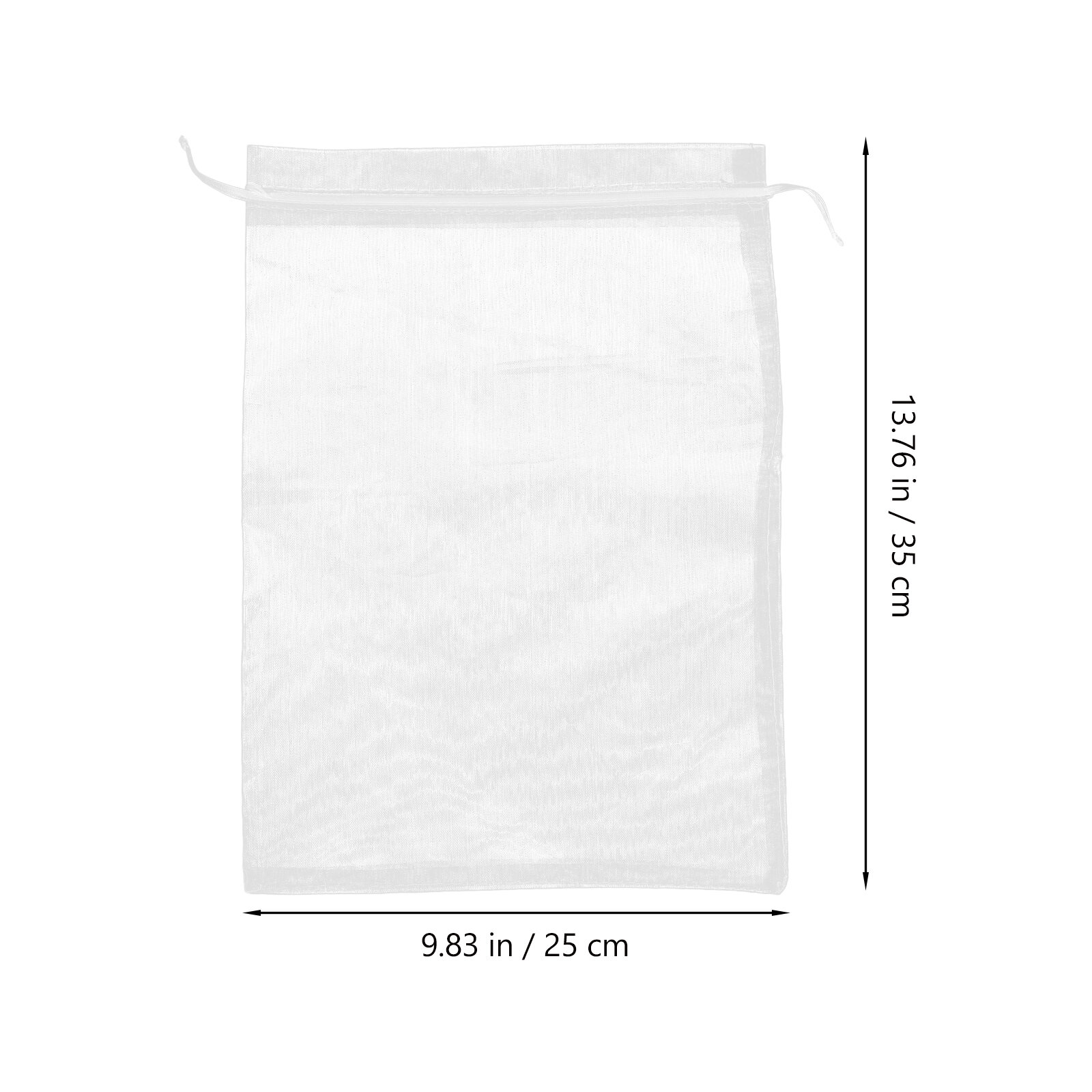 25 Штук Белые Органзовые Мешочки С Тянущейся Ниткой 35X25X0 1 Cm Для Свадебных Подарков И Праздничных Фаворов