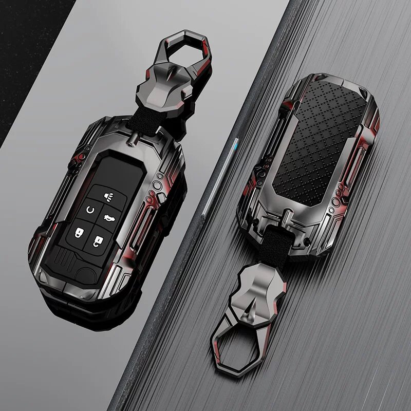 Чехол для ключа Chevrolet для Cruze, Malibu, Trax, Sail, Agila - черный с жемчужным клипом