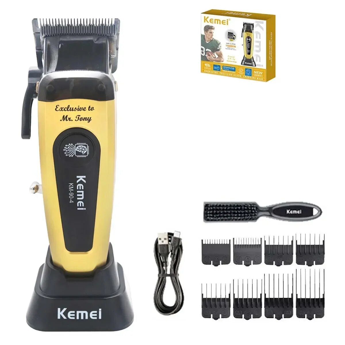 Kemei KM-90-4 Машинка для стрижки волос, цвет KM-90-4 color box