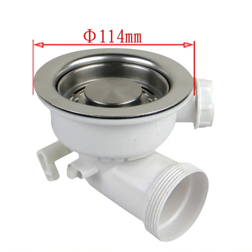 TALEA G2" Выпуск для сифона большой универсальный 114mm, Выпуск для мойки XK309