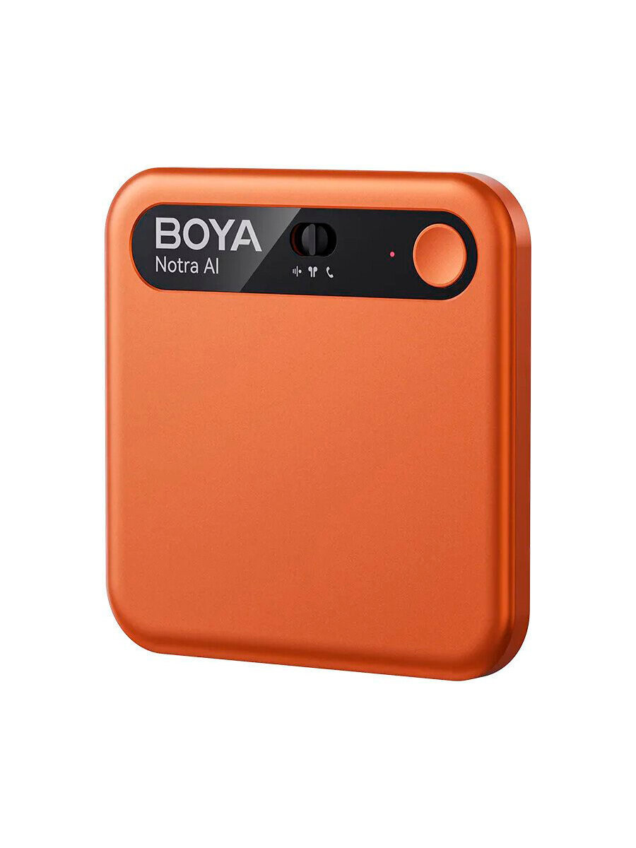 BOYA Notra AI, оранжевый, беспортативный диктофон