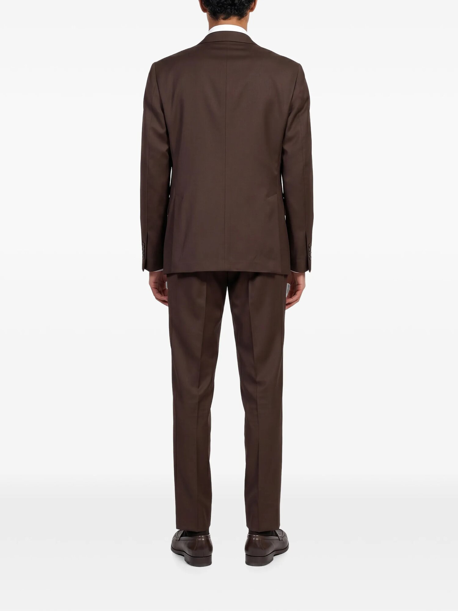 Комбинезон Lardini Double-breasted peaked-lapel suit, размер 52, коричневый — фото 1
