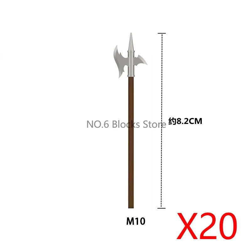 Конструктор MOC копье, 8.2см, M10-A3-5-20PCS