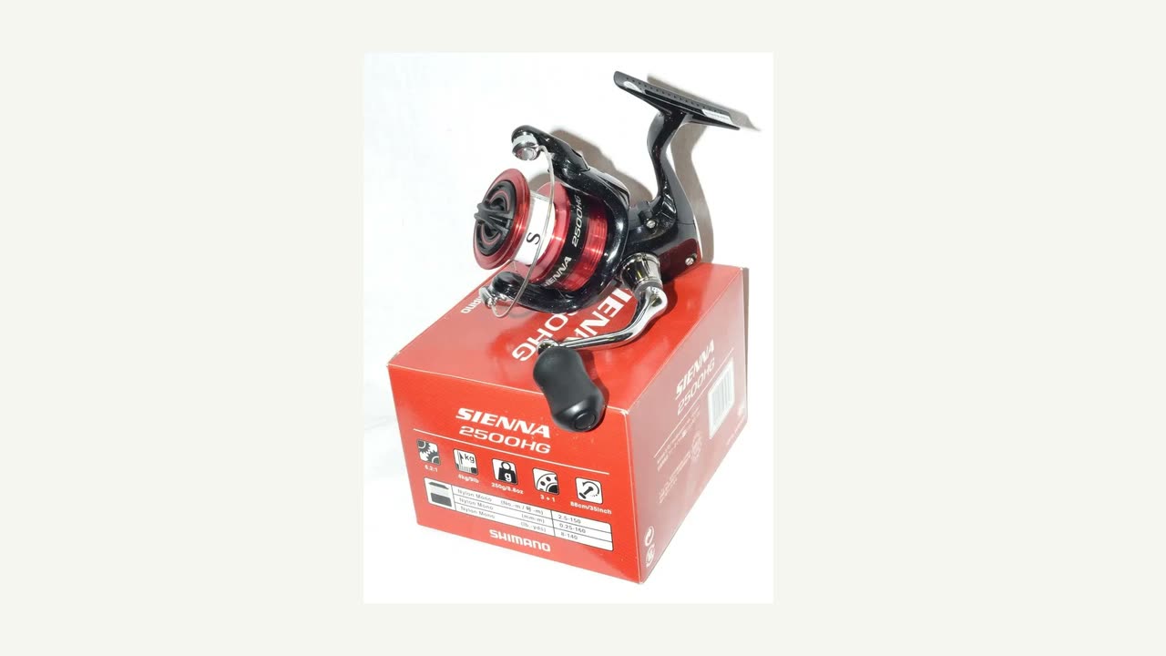 Shimano Катушка безынерционная Sienna FG 2500HG 6.2:1 250г 4кг 3+1 подшипник передний фрикцион 88см/оборот — фото 1