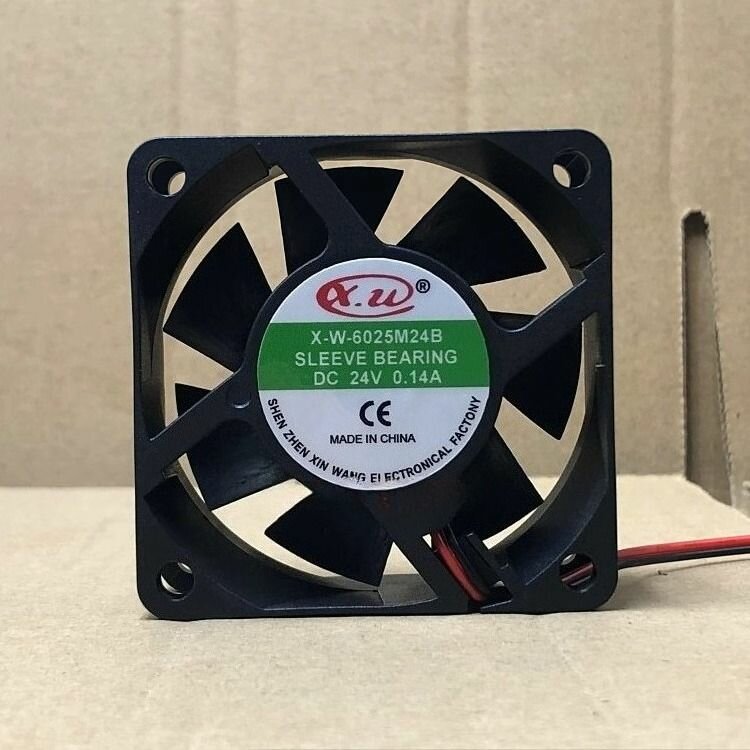 X-W-6025M24B DC24V 0.14A 6CM 6025 2 провода вентиляторы -
