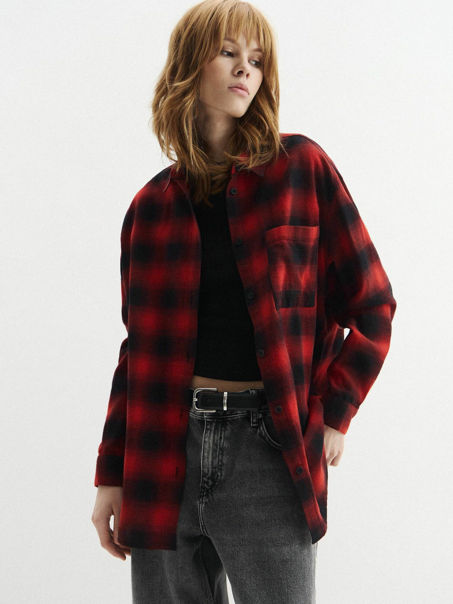 Блуза KARL LAGERFELD JEANS, размер M, красный