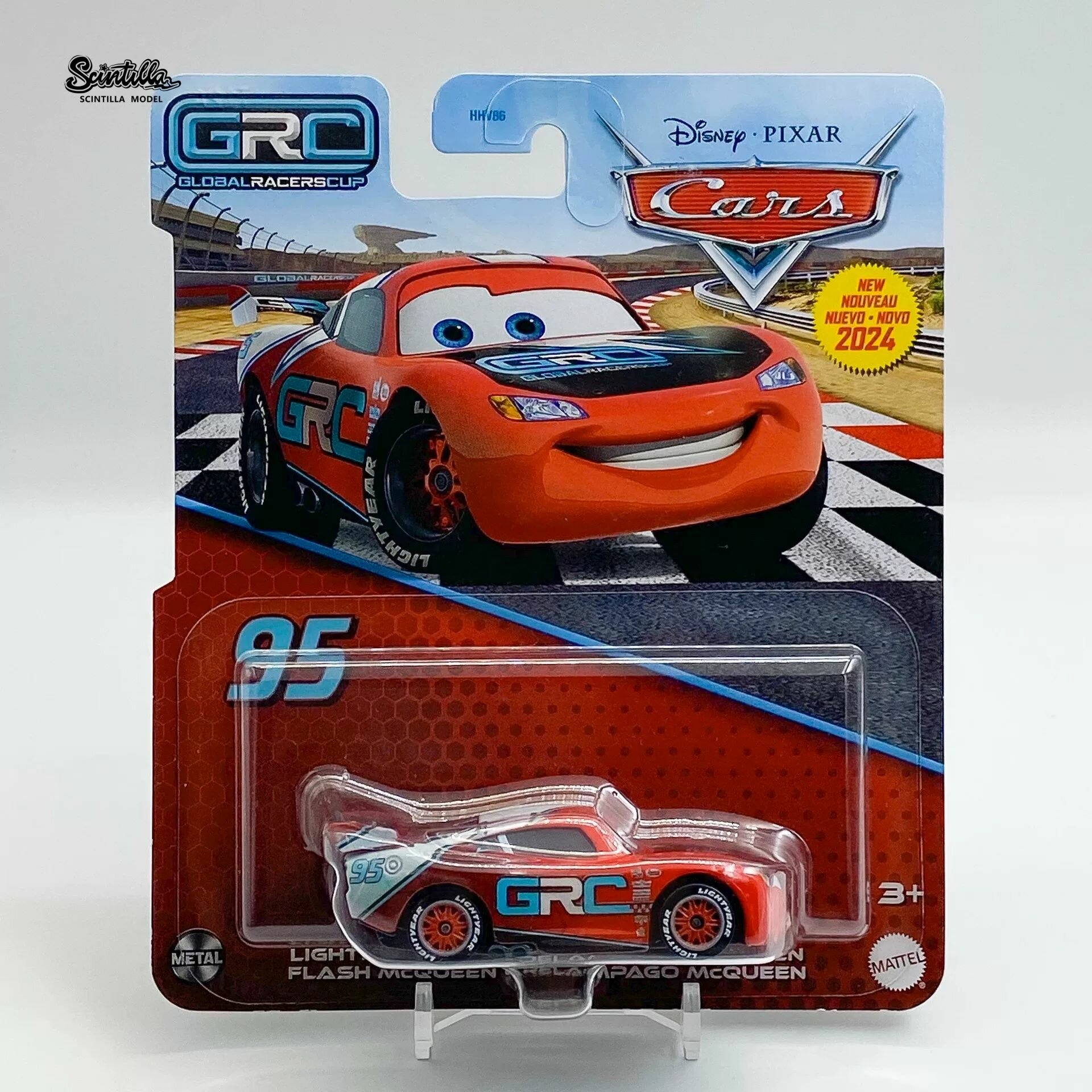 Машинка #MATTEL Cars Lightning McQueen Литой под давлением автомобильной модели