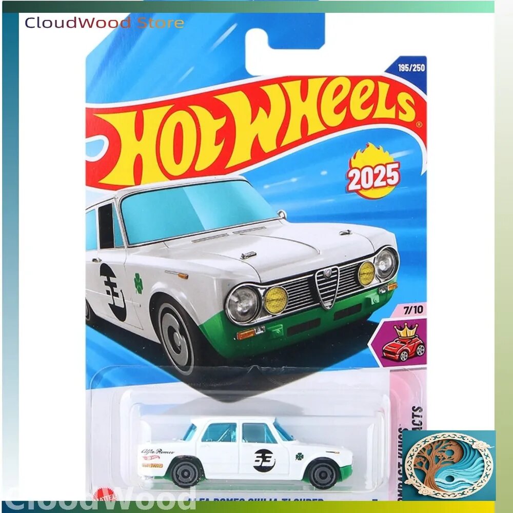 Лимитированная коллекционная модель Alfa Romeo Giulia TI Super 2025Q в масштабе 1:64 от Hot Wheels, премиум серия-изысканный подарок