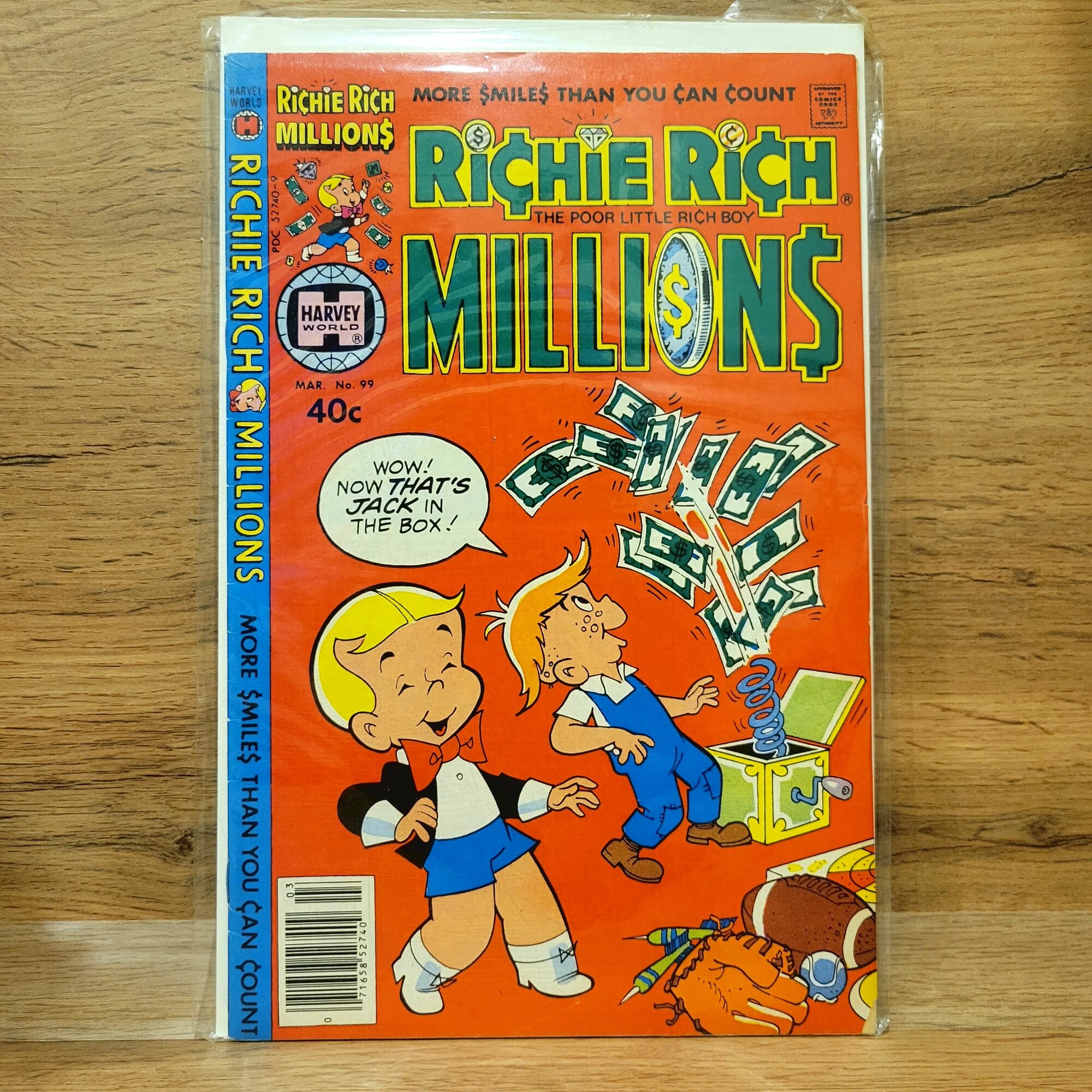 Раритетный Комикс Richie Rich Millions #99. 1975 Год. Комикс (сингл) на английском языке