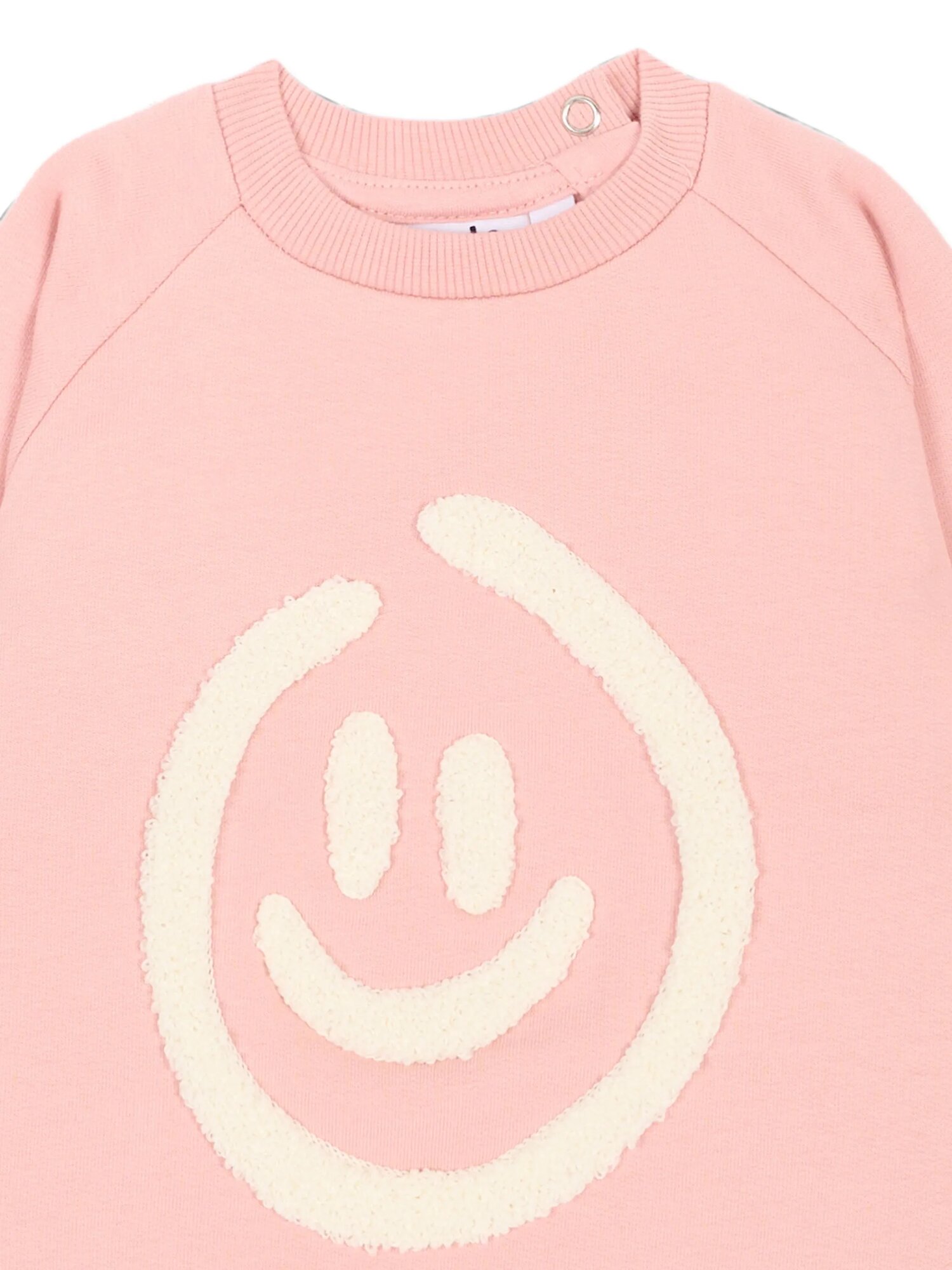 Свитер Molo Disc bouclé-patch raglan-sleeve sweater, размер 92-98, coral pink — фото 1