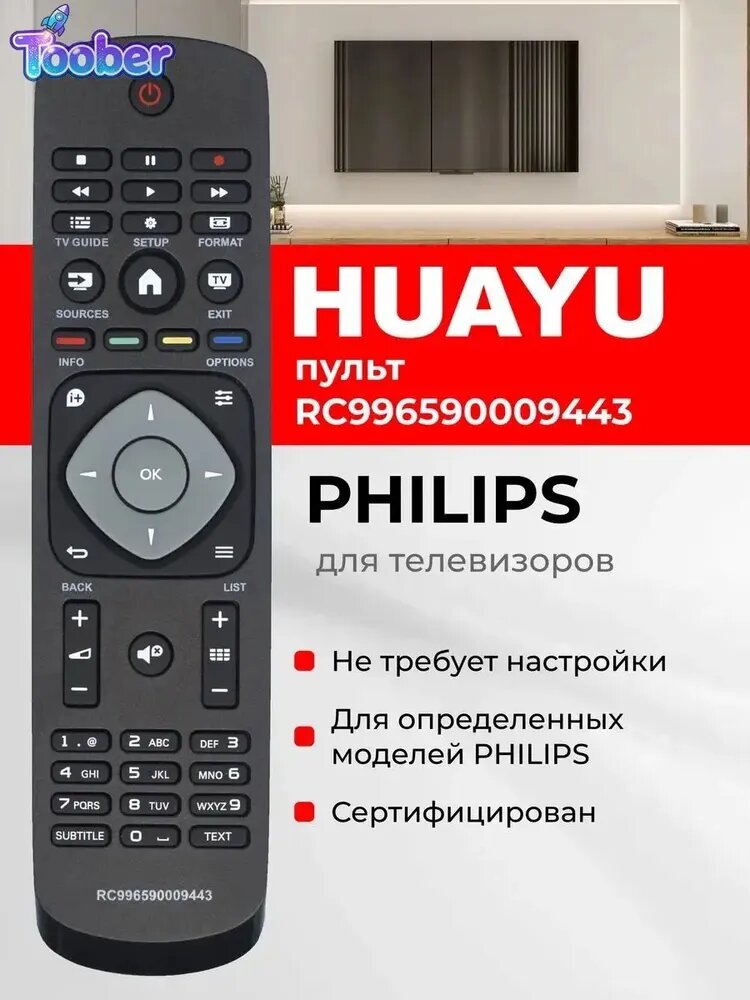 Универсальный пульт, совместимый с моделями 996590009443 и 996590009443, качественная замена