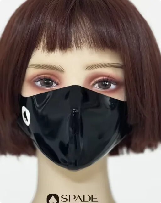 Персонализированная латексная маска AD008 Black custom made