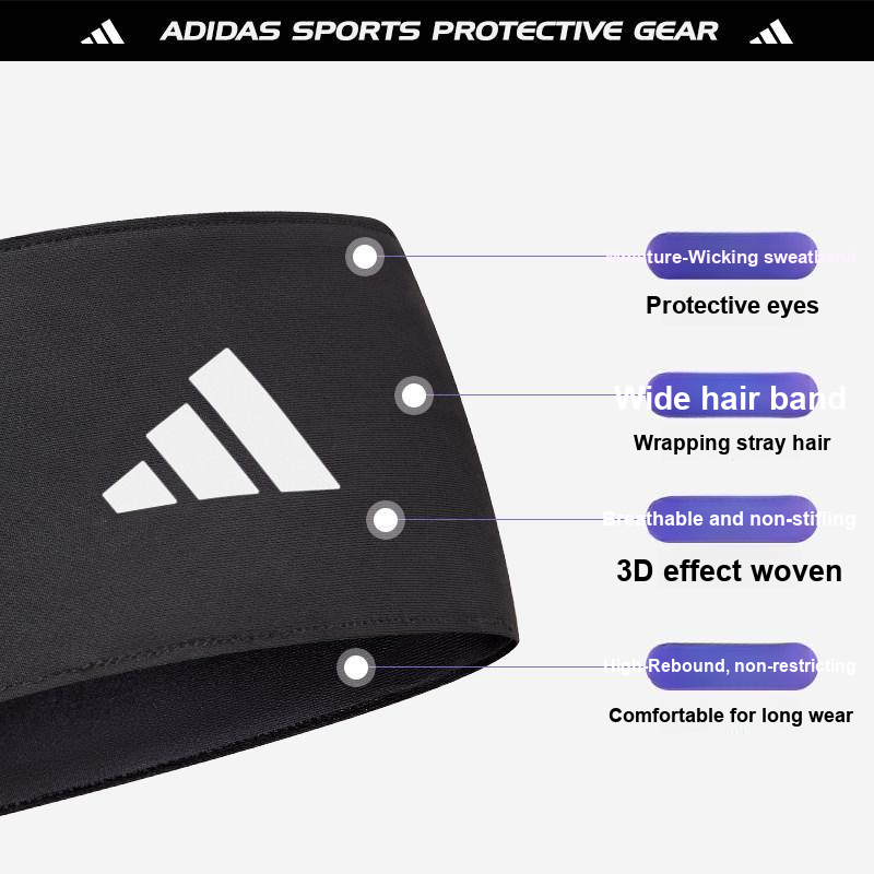 Косынка adidas для мужчин, размер OneSize, черный — фото 1