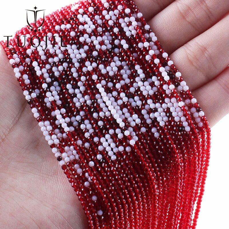 Градиентные стеклянные бусины 2 мм, набор для бижутерии Красный, 2mm(20 strands), Gradient-5