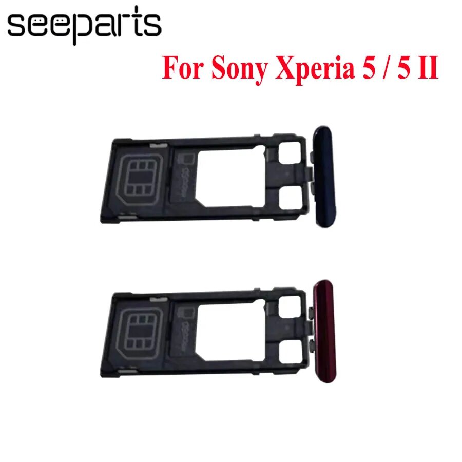 Держатель лотка для SIM-карты для Sony Xperia 5 II, держатель слота для лотка для карт, 5 II Blue