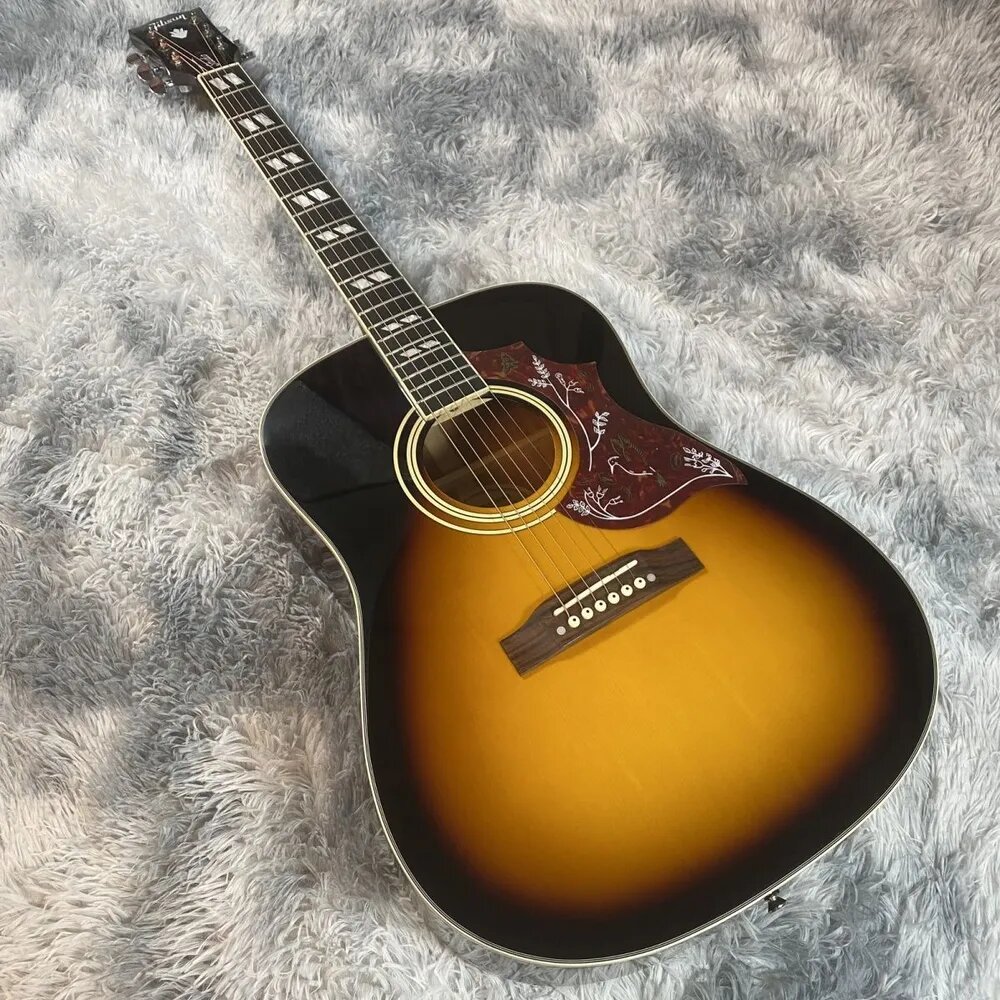 Акустическая гитара Gibson колибри 6-струнная, корпус Красное дерево 41"