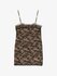 Платье Yves Saint Laurent Lace-overlay logo-strap mini dress, размер 38