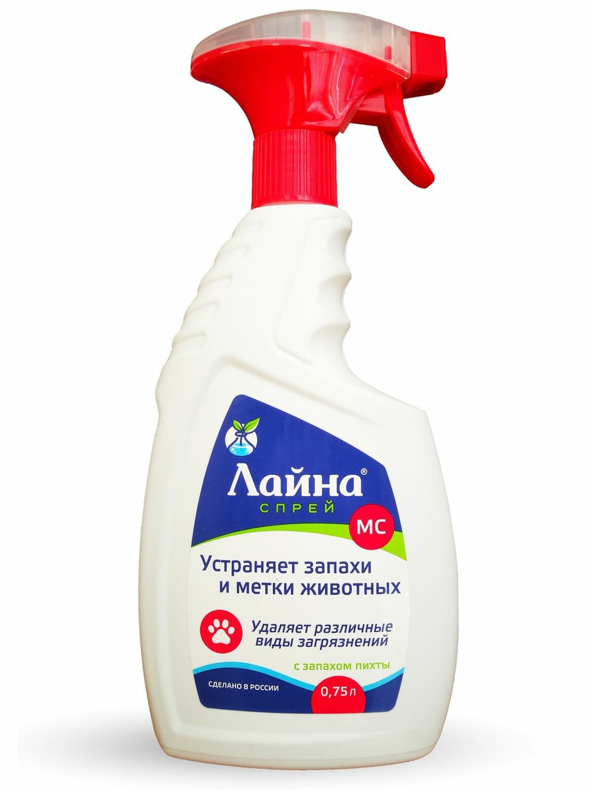 Дезинфицирующее средство для уборки за животными Лайна спрей с запахом пихты, 750мл