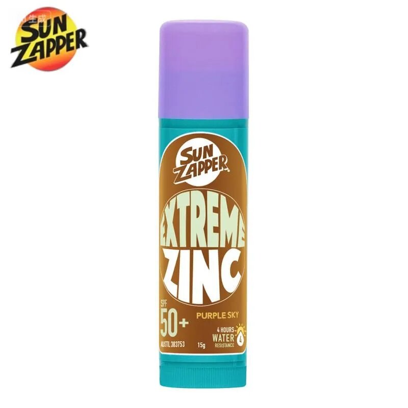 Sun Zapper-Фиолетовая солнцезащитная грязь, 15 г. Посвященный серфингу/дайвингу/военной подготовке/пляжным водным видам спорта