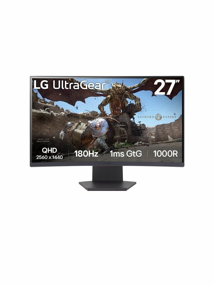 Монитор LG 27" 27GS60QC-B черный