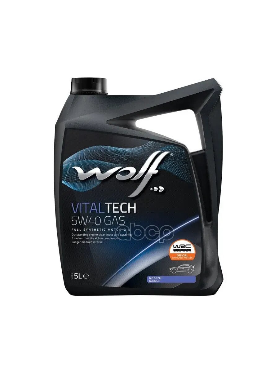 Wolf Vitaltech 5W40 Gas Sn/Cf Синт. (5L) Wolf арт. 8326097