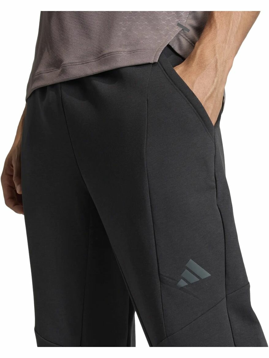Брюки спортивные adidas Designed for Training Workout Knit Pants, размер M, черный — фото 1