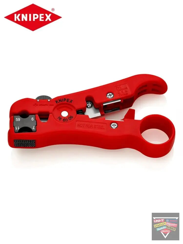 KNIPEX 16 60 06 SB Инструмент для зачистки коаксиальных и информационных кабелей