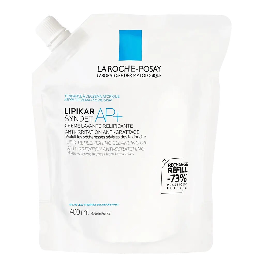 La Roche-Posay Lipikar Syndet AP+ Крем-гель очищающий для ухода за очень сухой кожи Refill см/блок 400 мл 1 шт