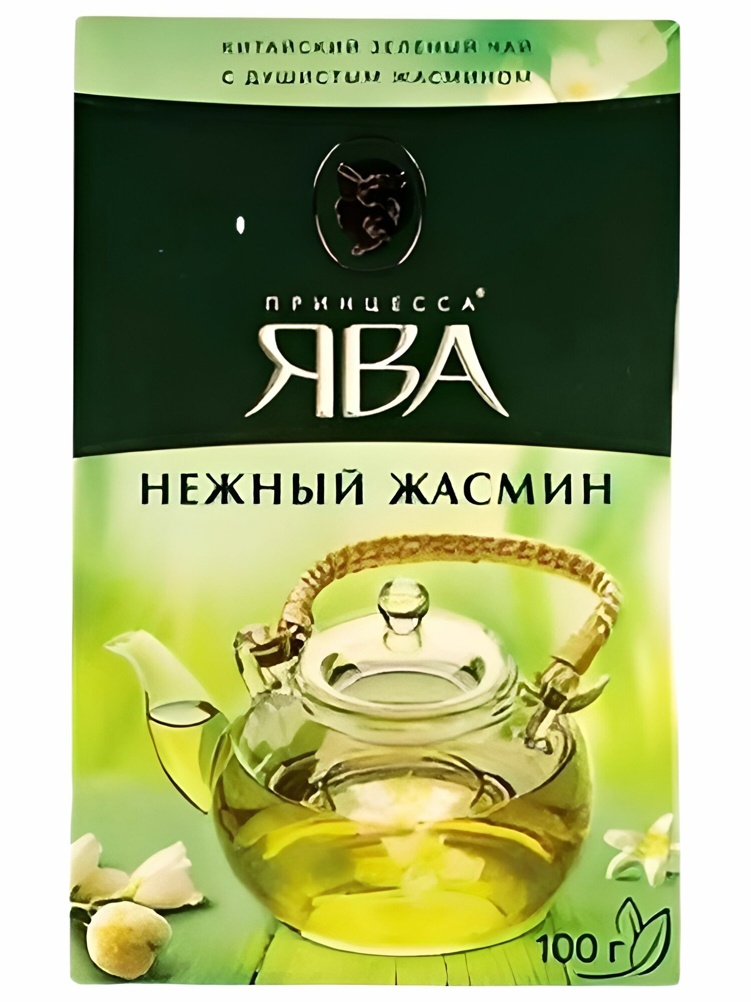 Чай зеленый листовой Принцесса Ява Нежный жасмин, 100 г