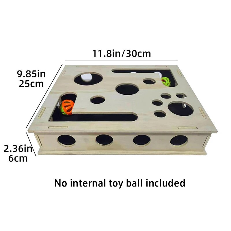 Интерактивный лабиринт для кошек из дерева Multi layer board