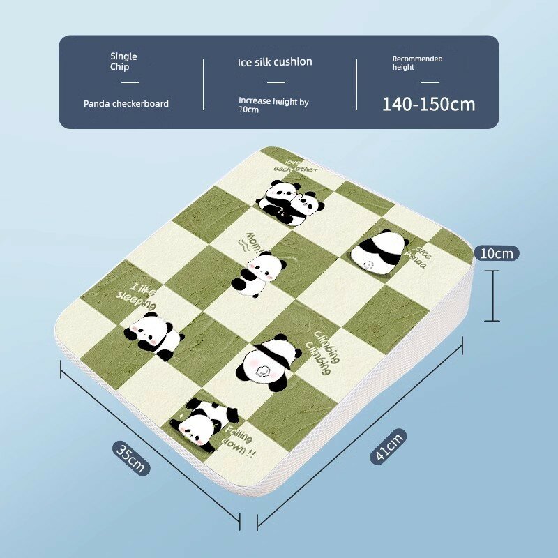 Panda Checkered Автомобильная подушка с подъемом 10 см для водителей 140-150 см