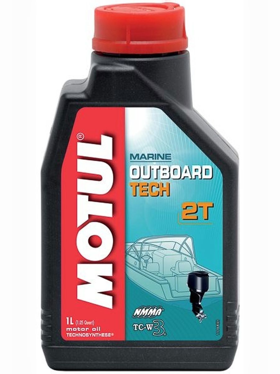 MOTUL OUTBOARD TECH 2T Не подлежит классификации по SAE Масло моторное, Синтетическое, 1 л