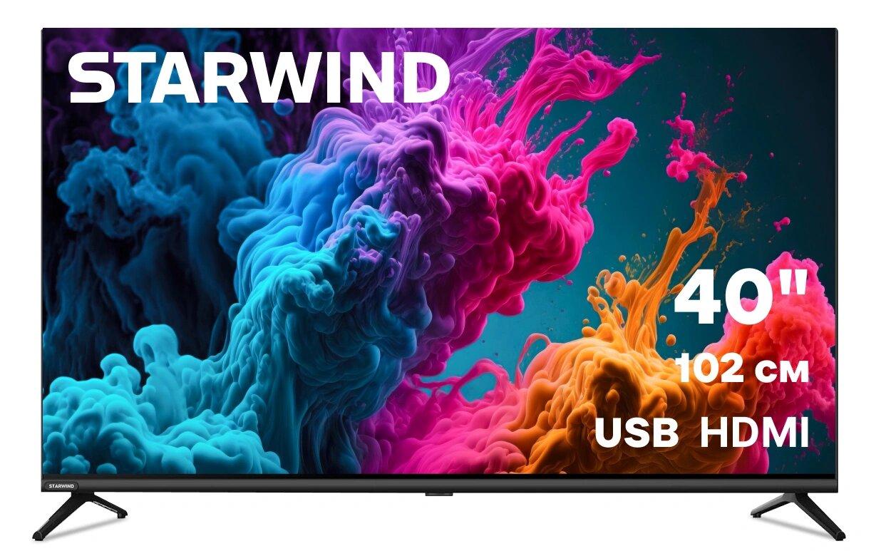 Телевизор LED Starwind 40" SW-LED40BG200 Frameless FULL HD 60Hz USB