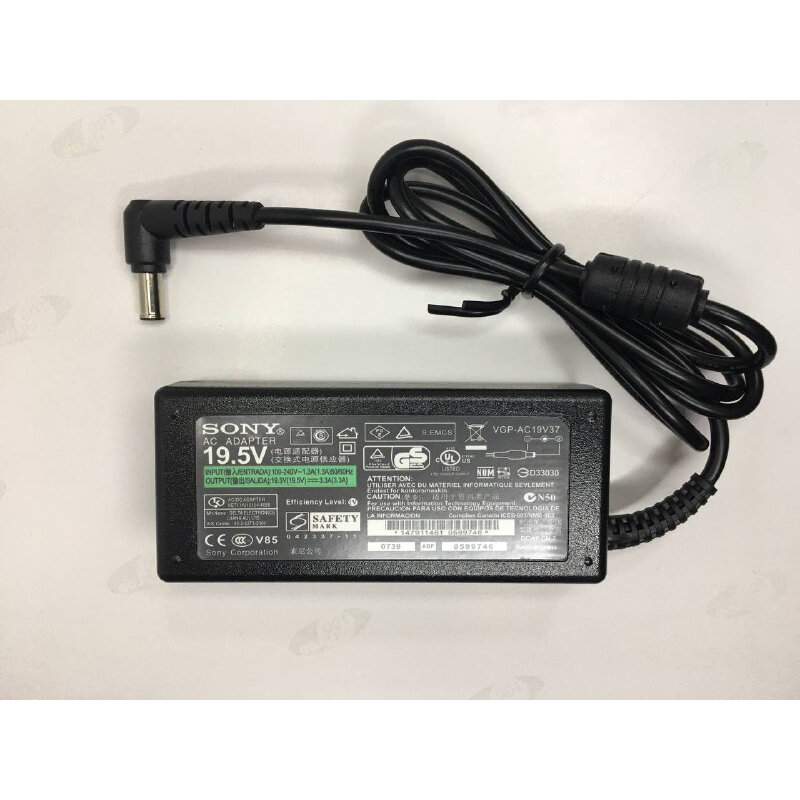Блок питания Sony 19.5V, 3.3A, разъем 6.5x4.4мм с иглой, ориг