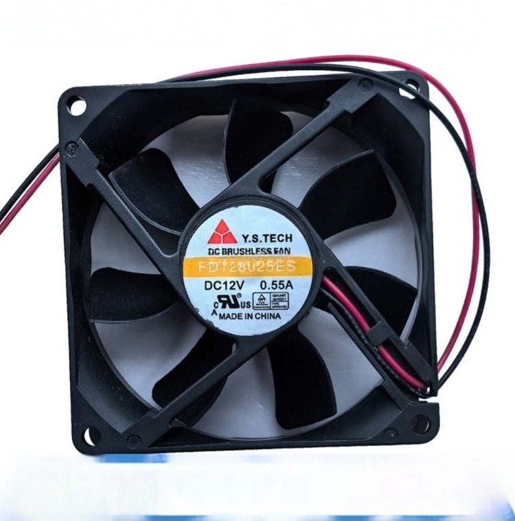Y.S.TECH FD128025ES DC12V 0.55A 8025 8CM 2-проводной вентилятор охлаждения -