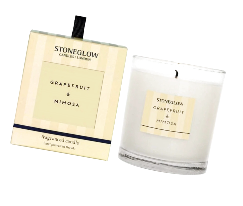 Парфюмированная свеча Стоунглоу Грейпфрут Мимоза 300 гр - Stoneglow Grapefruit and Mimosa