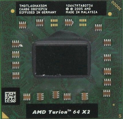 Процессор для ноутбука AMD Turion 64 X2 TL-60 2,0GHz Tyler Socket S1, S1g1, TMDTL60HAX5DM CAABG