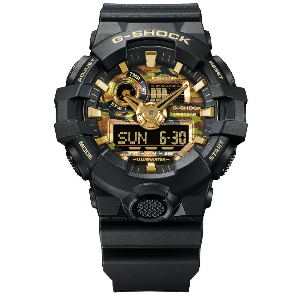 CASIO G-Shock, черный, золотой — фото 1