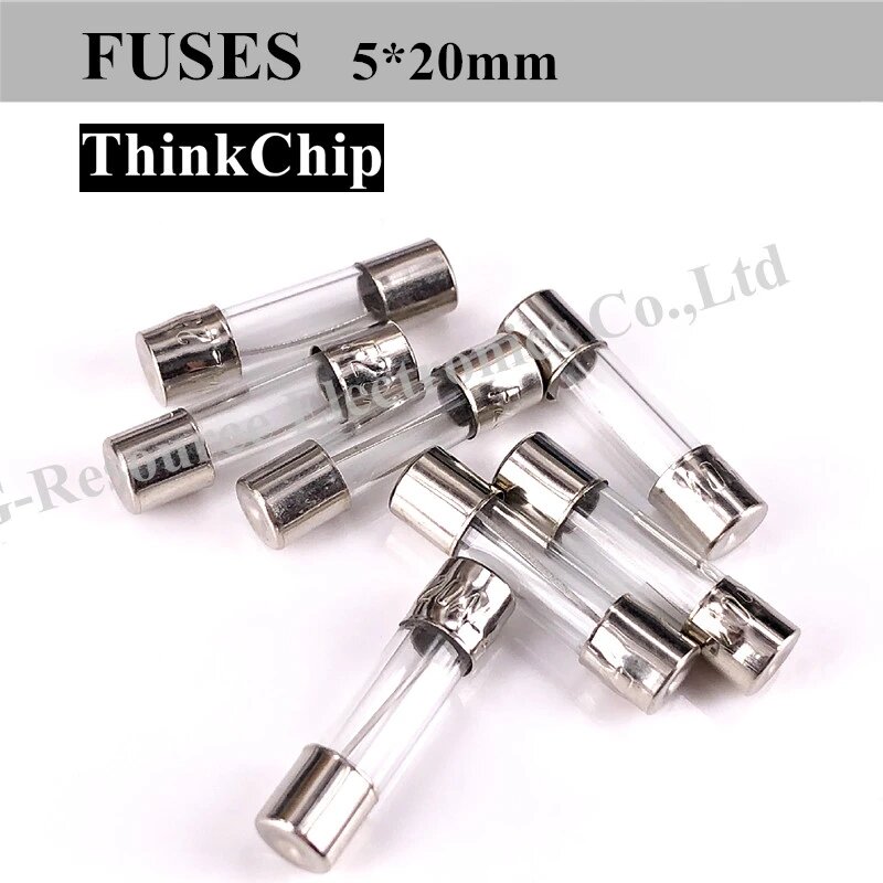 Предохранители стеклянные трубчатые Think Chip 5*20 мм 20 шт. 2A