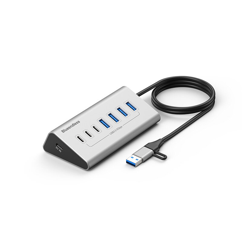 Lanshuo USB3.2 удлинитель-сплиттер Type-C для ноутбуков и настольных компьютеров, концентратор расширения 10 Гбит/с.