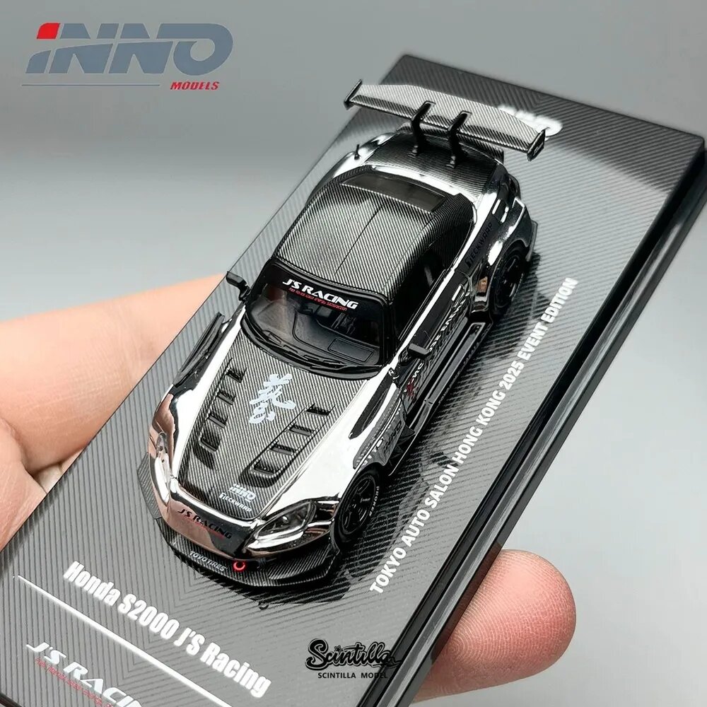 Машинка Inno 1/64 #Honda S2000 JS Racing HK Alloy Car Model Collection Gift
