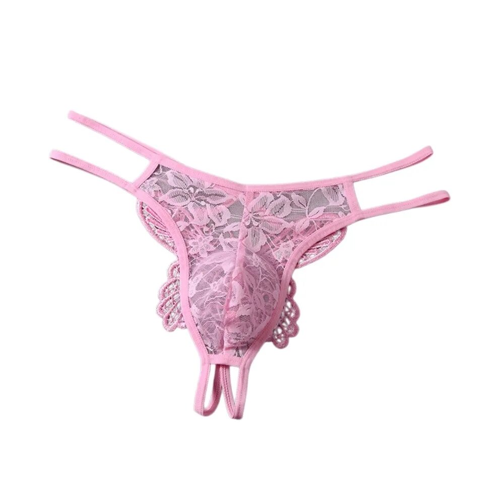 Мужские стринги из полиэстера Розовый, Pink