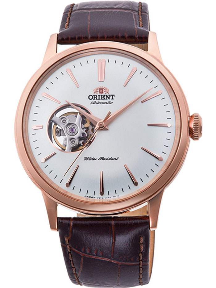 Наручные часы ORIENT Automatic, белый, коричневый, золотой — фото 1