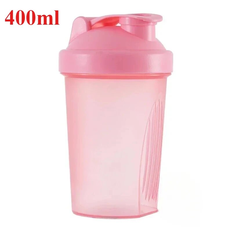 Пластиковый шейкер для протеина 400/600 мл Розовый, pink-400ml