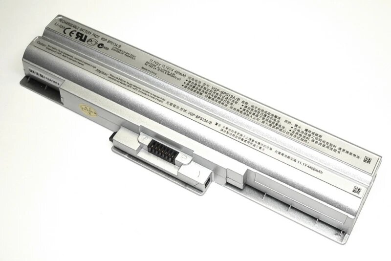 Аккумуляторная батарея для ноутбука Sony Vaio VGN-AW, CS FW (VGP-BPS13) 4400-5200mAh OEM серебристая