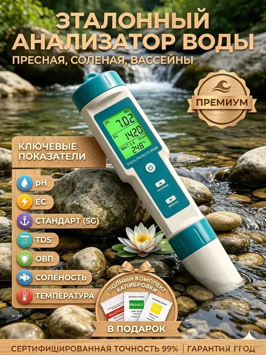 Тестер качества воды 7 В 1
