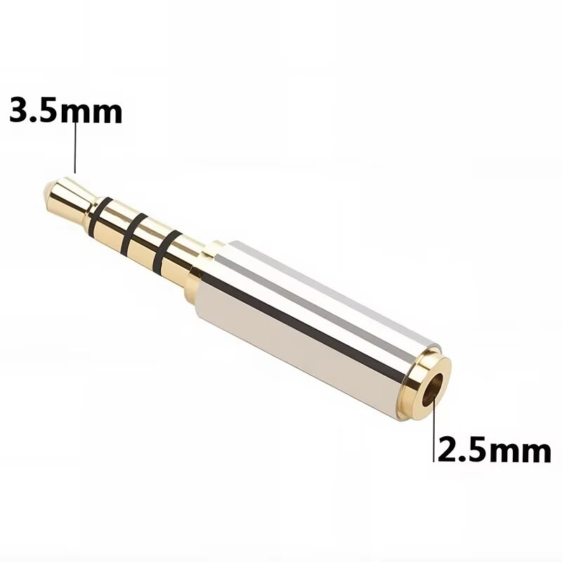 Аудиоадаптер 3,5 мм - 2,5 мм nku 3.5mm to 2.5mm, 5PCS
